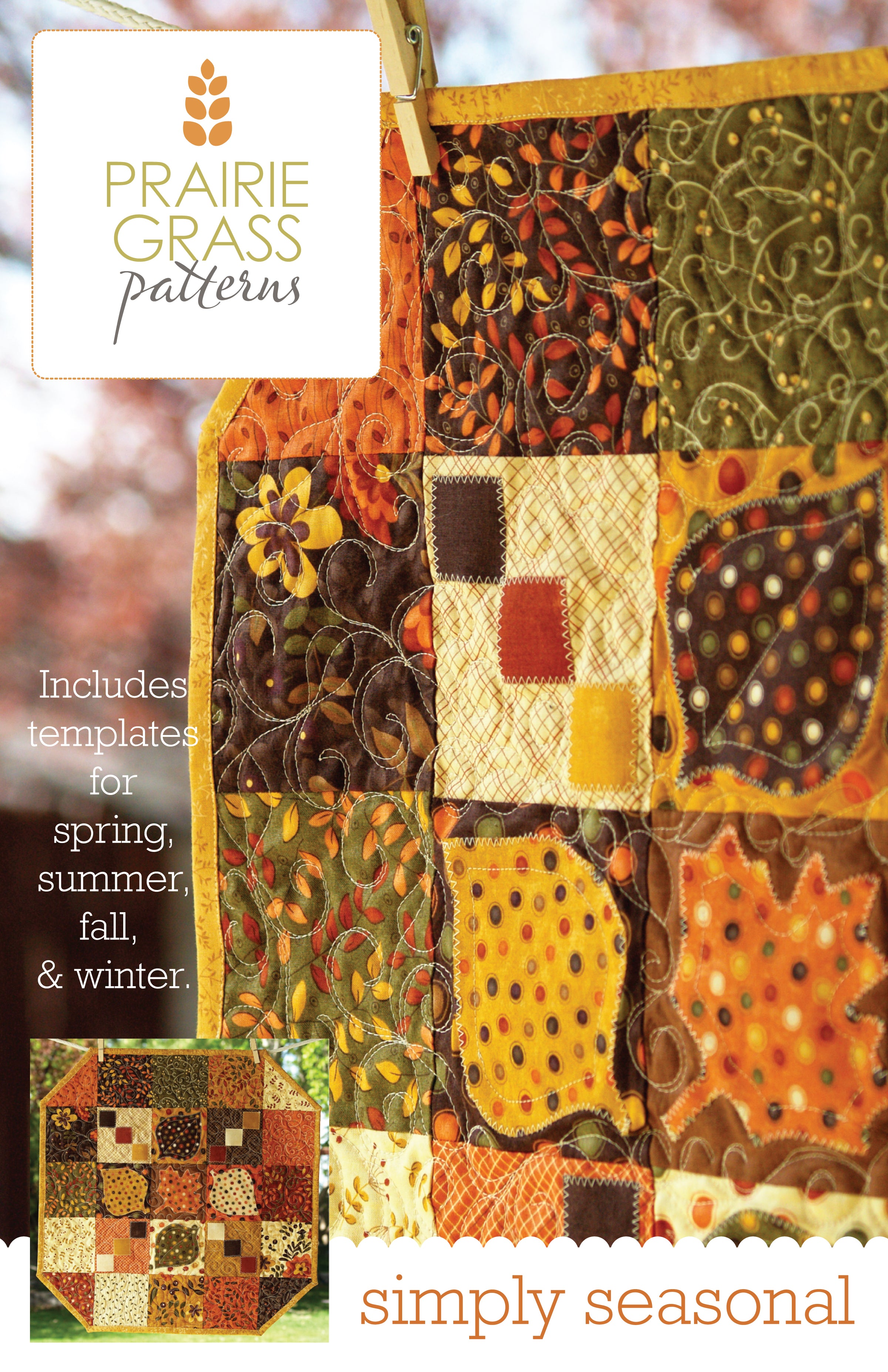 #109 - Simply Seasonal PDF Pattern – Prairie Grass Patterns